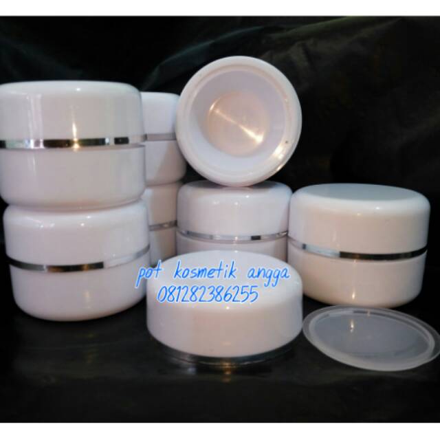 pot cream ps putih 15gr list silver - DAPATKAN INFO PRODUK TRENDY TERKINI
