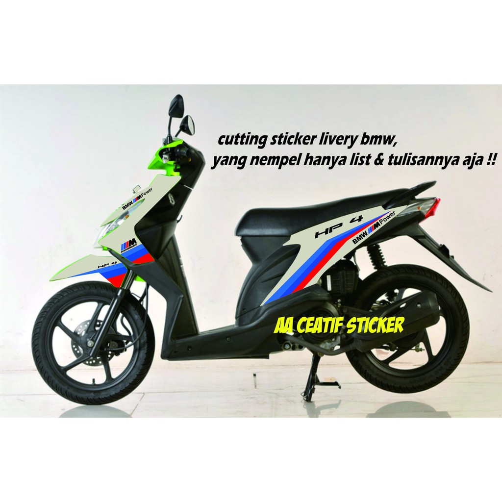 Jual cutting sticker honda beat carbu LIVERY BMW | Shopee Indonesia