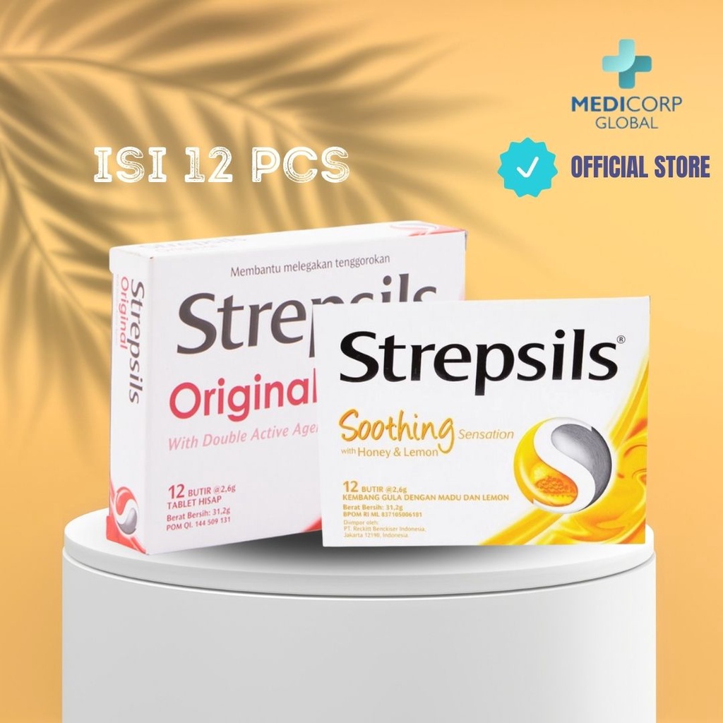 Jual Strepsils lozenges permen batuk sakit tenggorokan sore throat isi ...