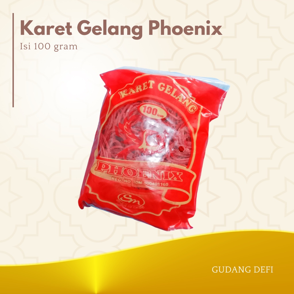 Jual KARET GELANG 100 GRAM PHOENIX MERAH ROMAN KUNING | Shopee Indonesia