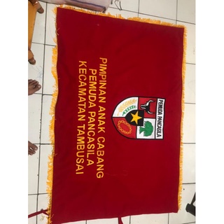 Jual bendera petaka PP (pemuda pancasila)bendera petaka bordir/bendera ...