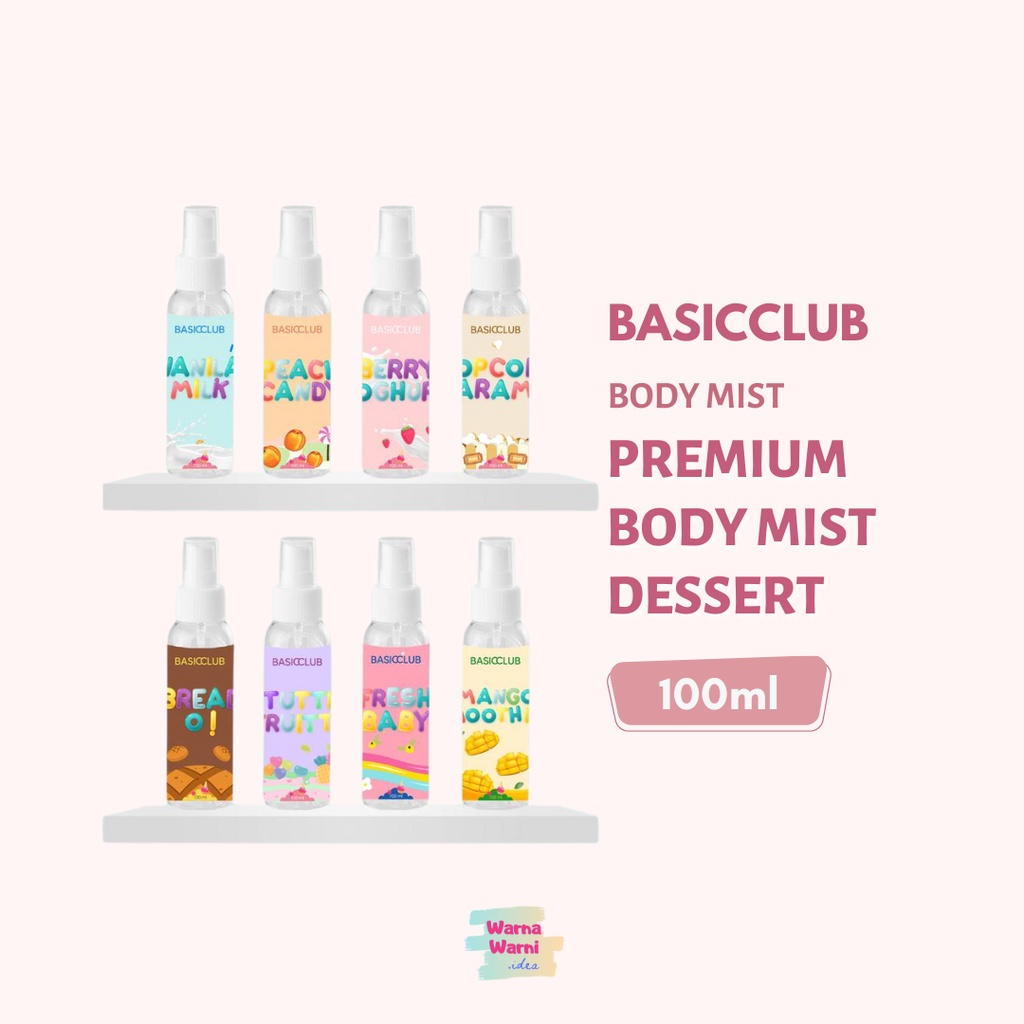 Jual Basicclub Premium Body Mist 100ml - Body Mist Popcorn Caramel ...