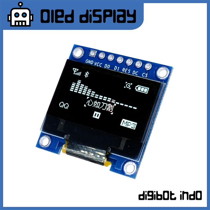 Jual OLED Display 0.96 Inch - 128X64 SPI Interface SSD1306 1306 ...