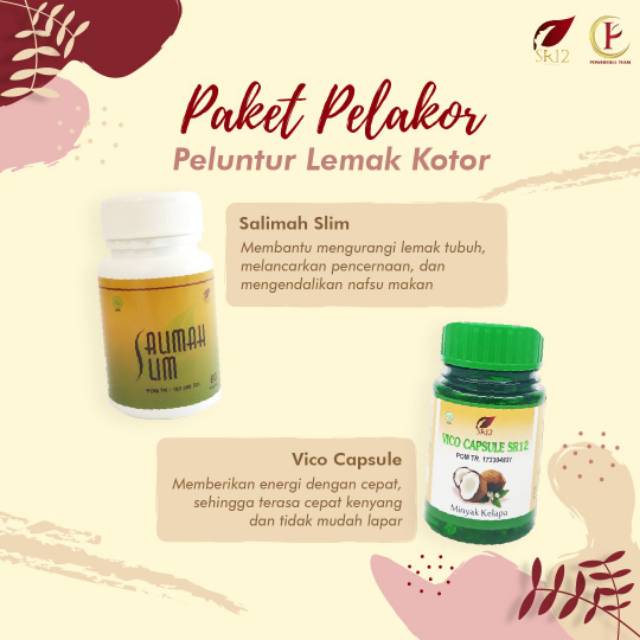 AMPUH !! PAKET PELAKOR SR12 / SALIMAH VCO/ PELANGSING ALAMI / OBAT ...
