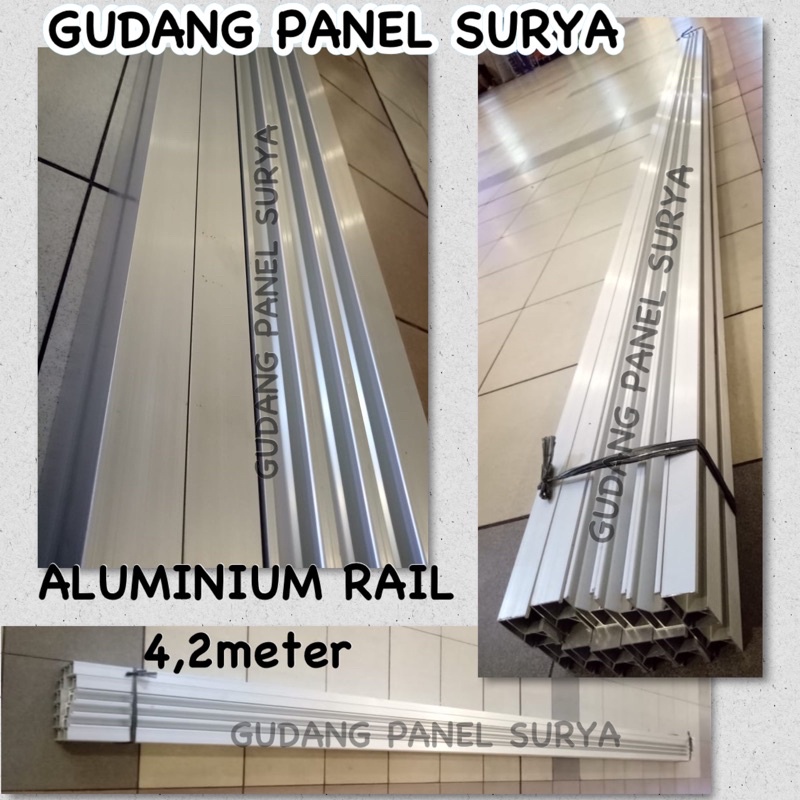 Jual Mounting Bracket Panel Surya / Solar Panel Rail - Aluminium Rail 4 ...