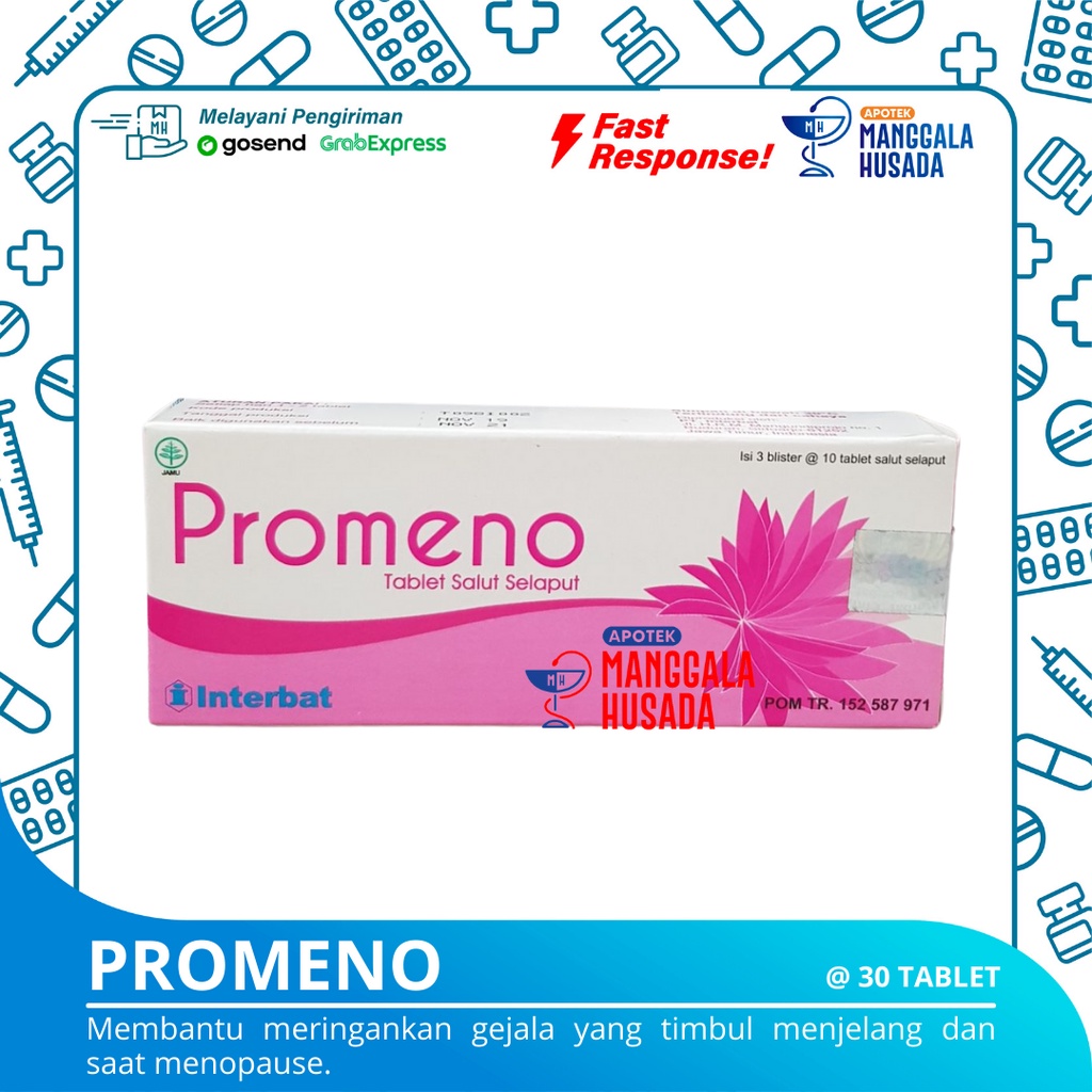 Jual PROMENO SUPLEMEN MENOPAUSE PER BOX @ 30 TABLET | Shopee Indonesia