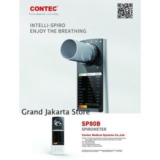 Jual Spirometer CONTEC SP80B Color Lung Spiro Meter Tester SP-80B Paru ...