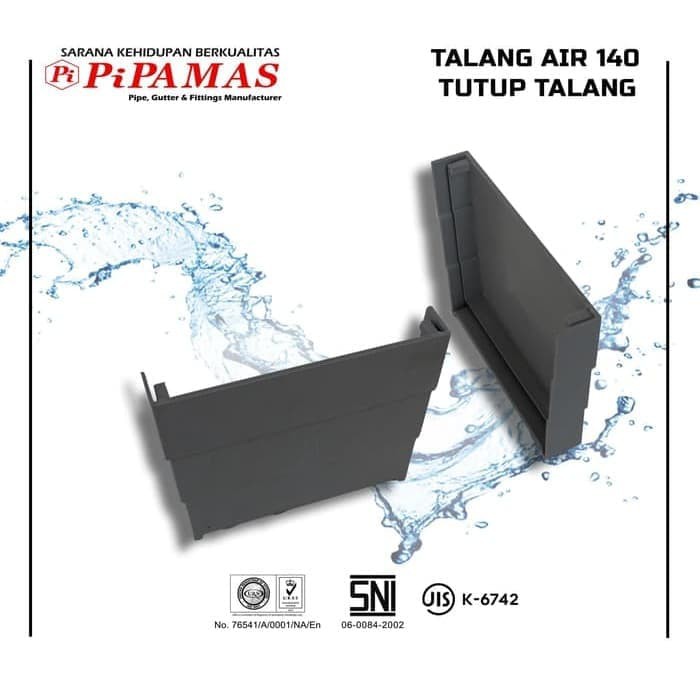 Jual PPM Tutup Talang KOTAK PVC TEBAL / Dop Talang Kotak / Talang Air ...