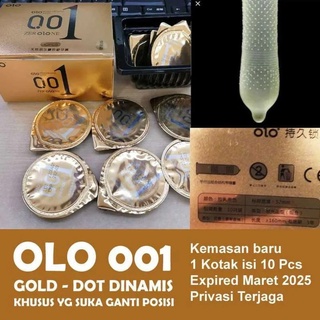 Jual u2i Kondom OLO the new 001 passion safety ultra-thin Golden Delay ...