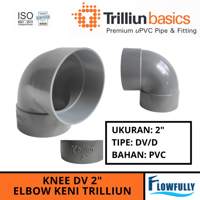 Jual KNEE DV 2 INCH TRILLIUN D PVC ELBOW KNIE KENI L 2 DIM POLOS | Shopee Indonesia