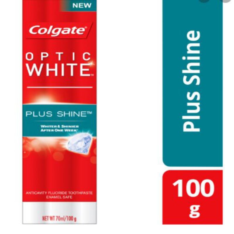 Jual Colgate Optic White Plus Shine 100gr | Shopee Indonesia