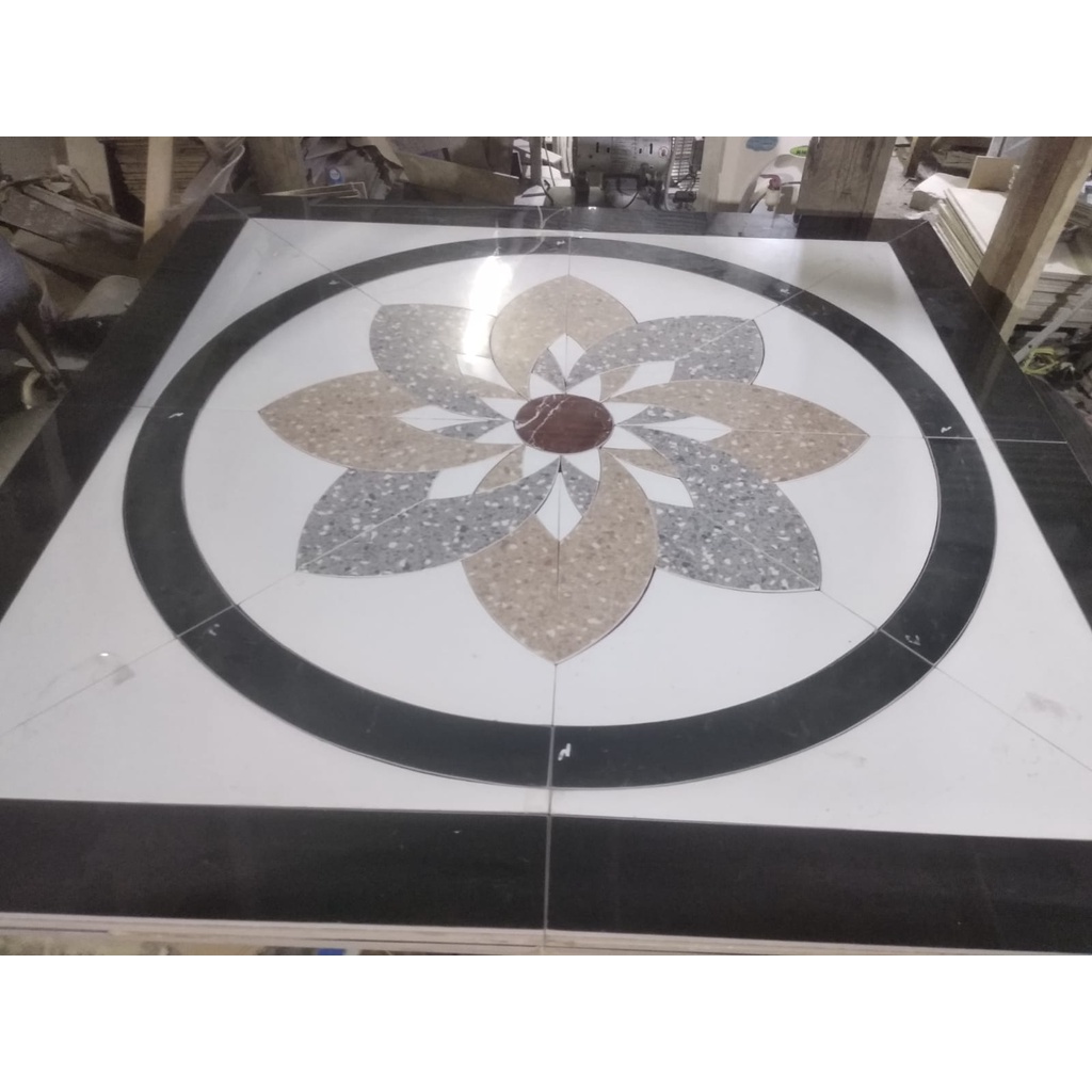Jual granit pola mozaik 120x120 - motif bunga - DII | Shopee Indonesia