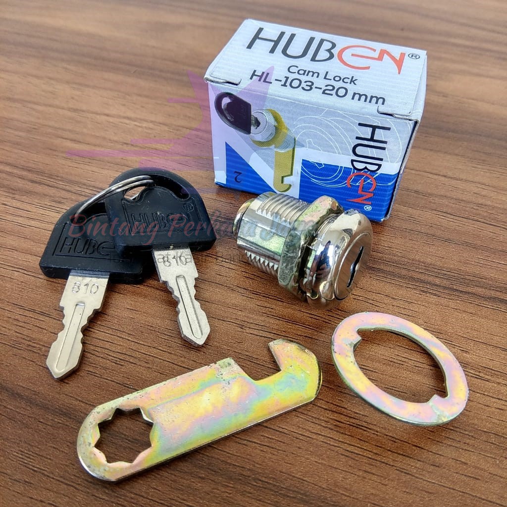 Jual Camlock HUBEN 20 mm - HL 103-20 kunci laci/lemari/cash drawer/Loker Kait | Shopee Indonesia
