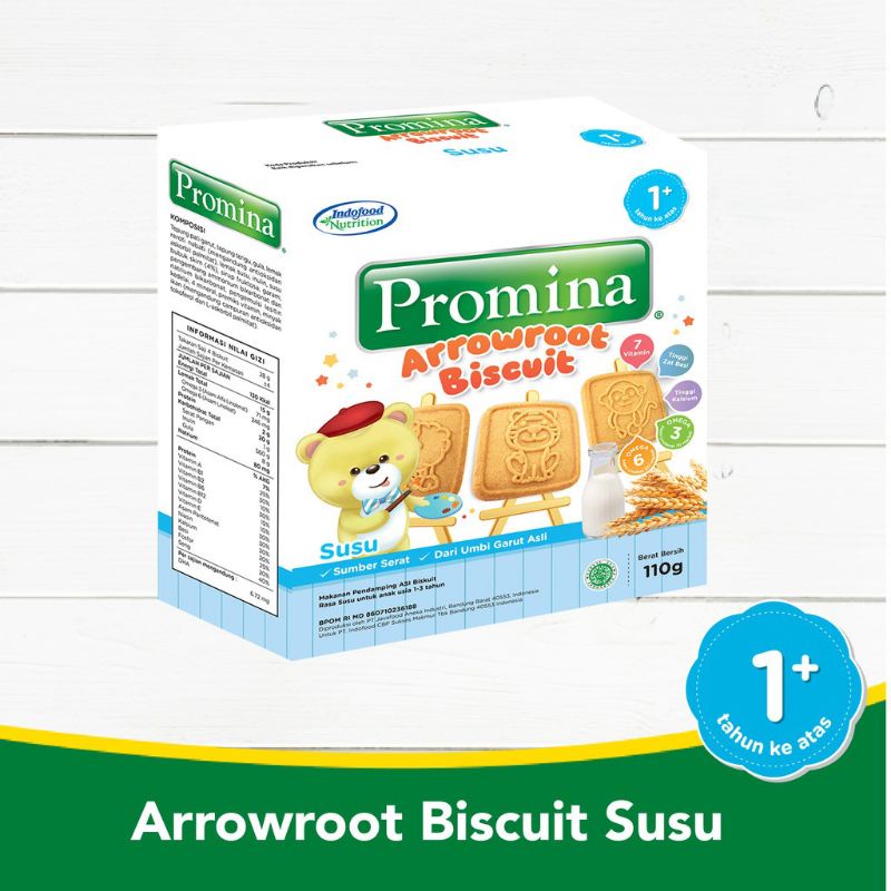Jual Promina Arrowroot Biscuit Rasa Susu/ Biskuit Bayi/ Promina ...