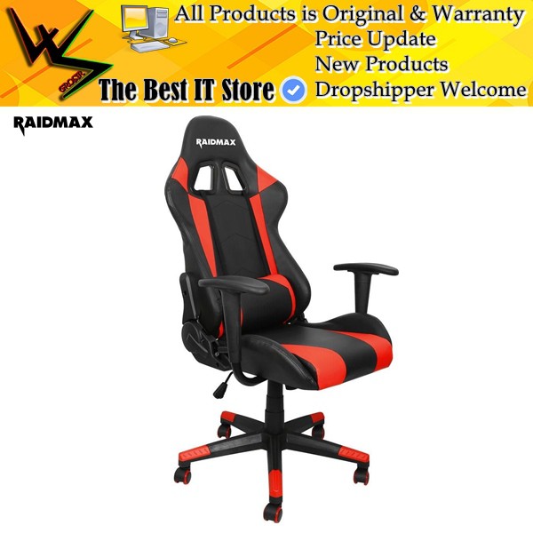 Jual Kursi Gaming Raidmax Drakon DK702 Red - Raidmax Gaming Chair DK702RD Indonesia|Shopee Indonesia