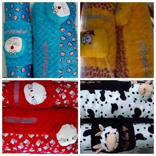 Jual Bantal guling set cinta karakter(80cm) | Shopee Indonesia