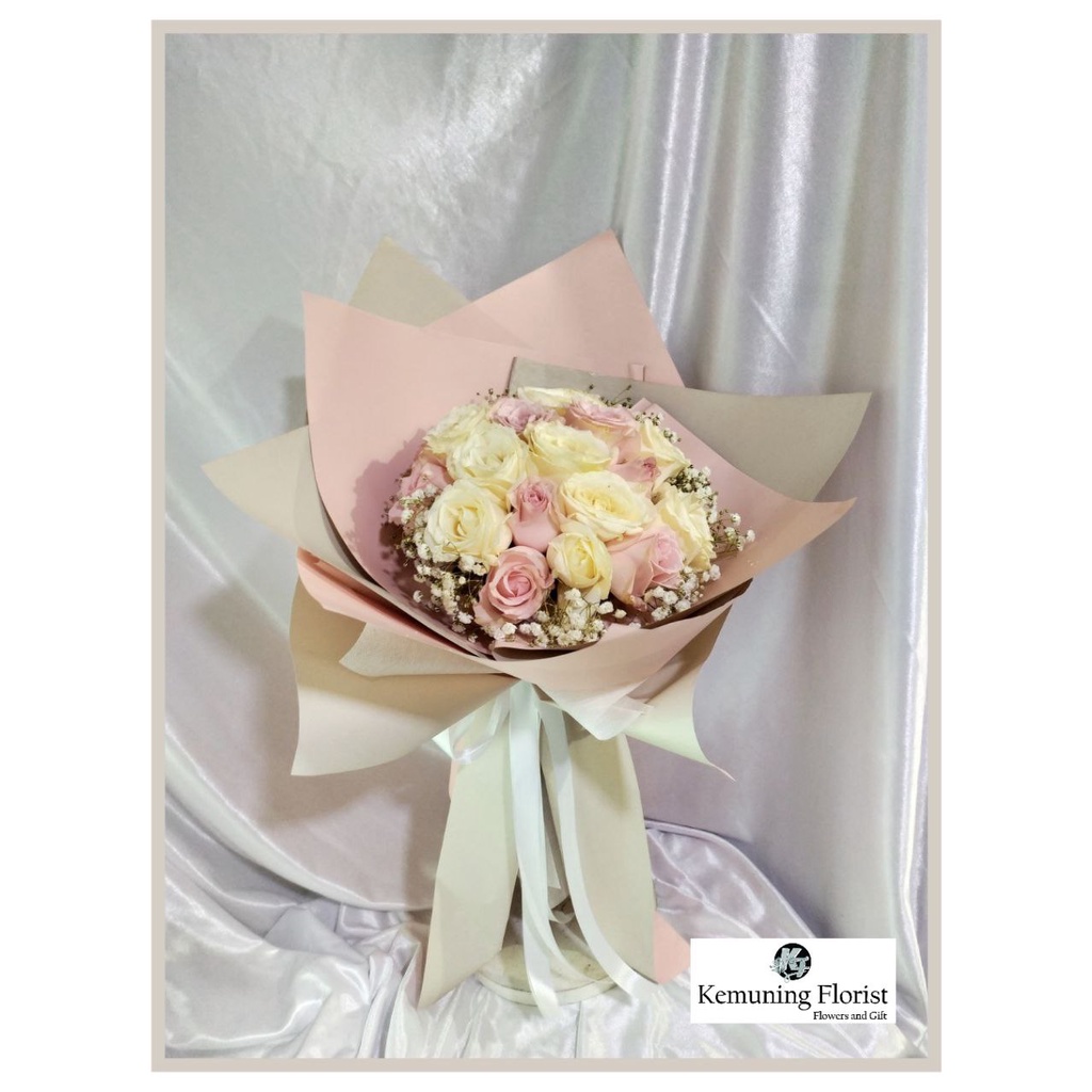 Jual hand buket mawar asli/buket bunga mawar/bunga mawar asli/buket ...