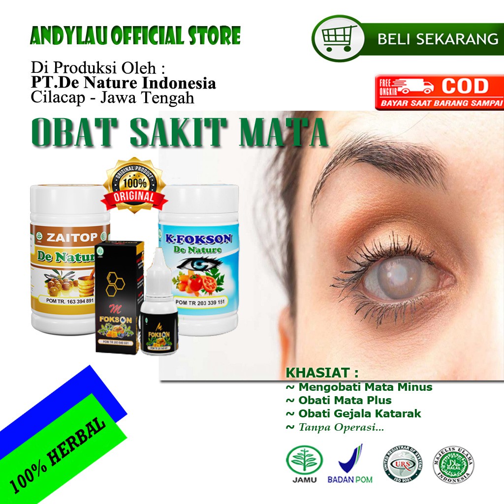 Jual Obat Mata Minus Myopi Mata Plus Hyper Myopi Katarak Rabun Senja ...