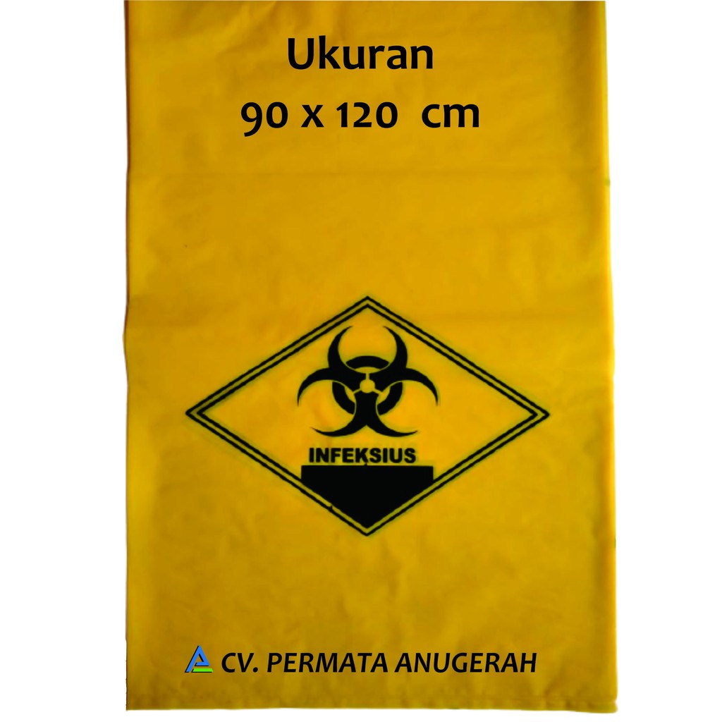 Jual Plastik/Limbah Sampah Medis Logo Infeksius Ukuran 90x120 cm ...
