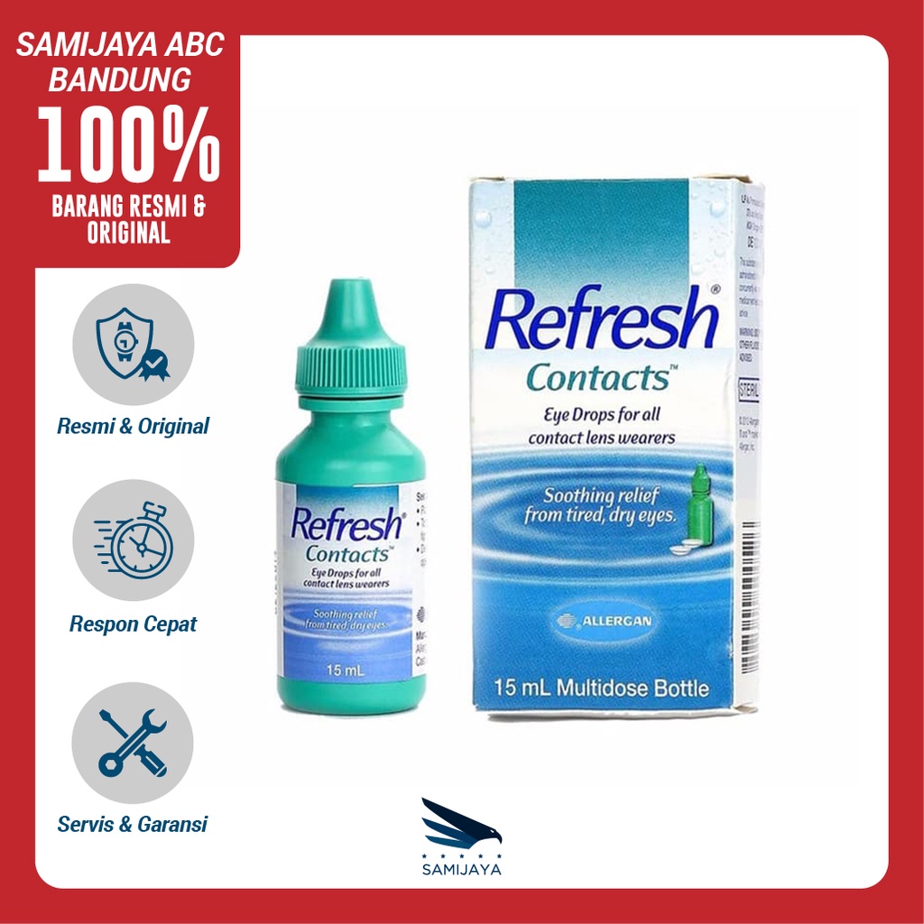 Jual Obat Tetes Mata Cairan Softlens REFRESH ukuran 15ml | Shopee Indonesia
