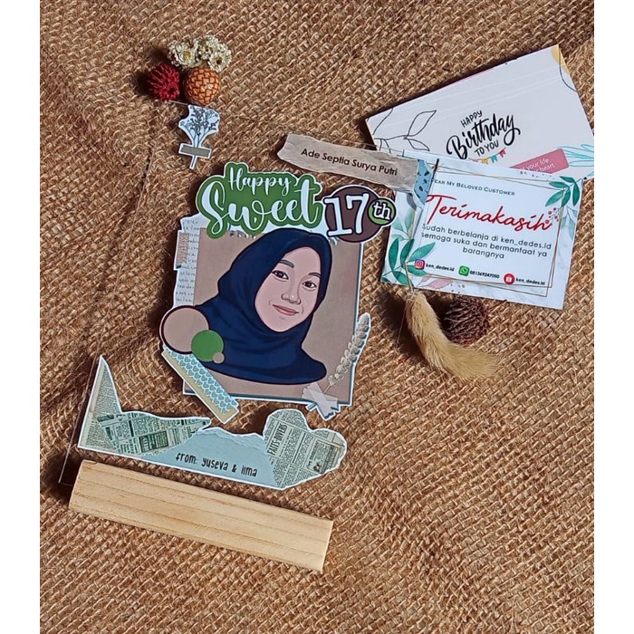 Jual Acrylic Aesthetics Colorful Kado Unik Hadiah Foto Ucapan Custom ...