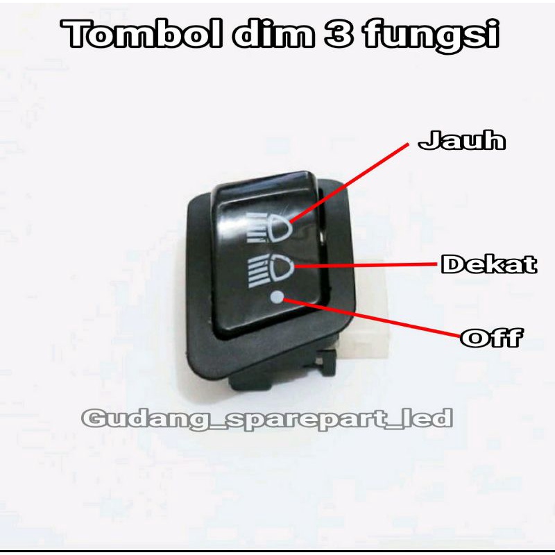 Jual Tombol dim 3 fungsi, saklar dim 3 fungsi | Shopee Indonesia