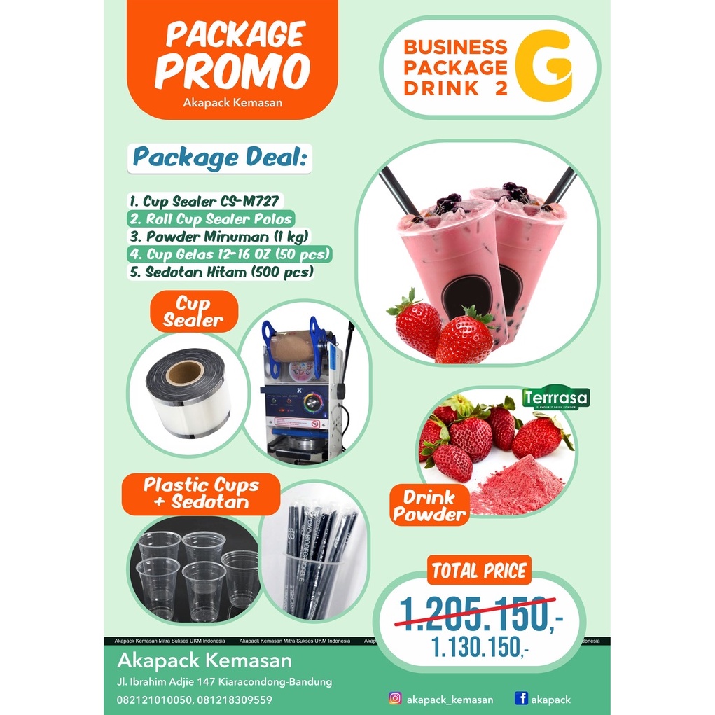 Jual Paket Usaha Minuman Cup/ Bussiness Package Beverage Cups Promo ...