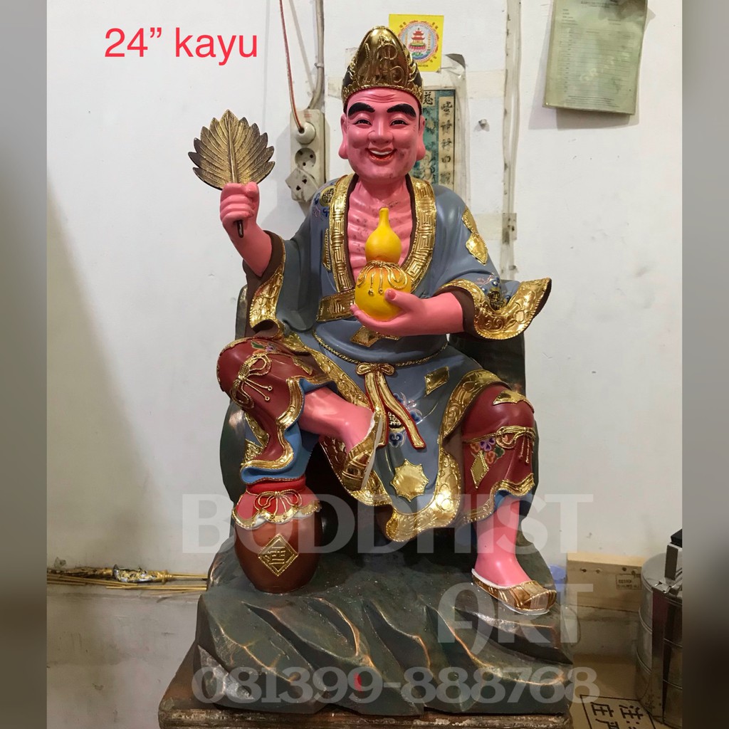 Jual Patung Dewa cikong cikung chikung chi kung /ci kong 24 inch kayu ...