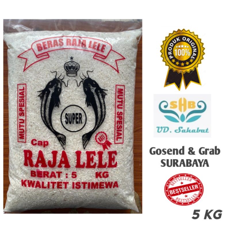 Jual Beras 5kg Pulen Cap Raja Lele & Pandan Wangi | Shopee Indonesia