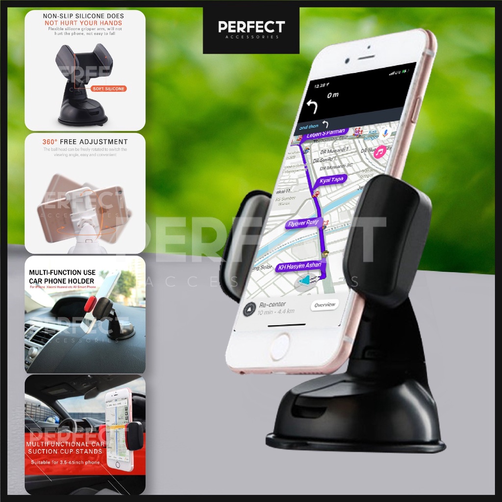 Jual Holder Hp Mobil Kaca Dashboard Original 360 Derajat Car Phone ...