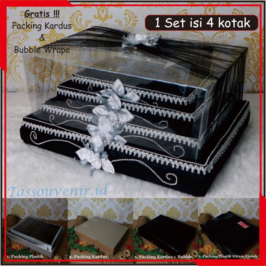 Jual Hantaran Seserahan Box Parcel Kotak Seserahan 1 Paket Isi 4 Kotak