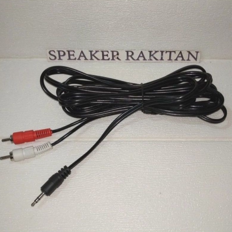 Jual Kabel Audio RCA 2 TO 1 / kabel RCA 2 ke Aux Panjang 4,3 Meter ...