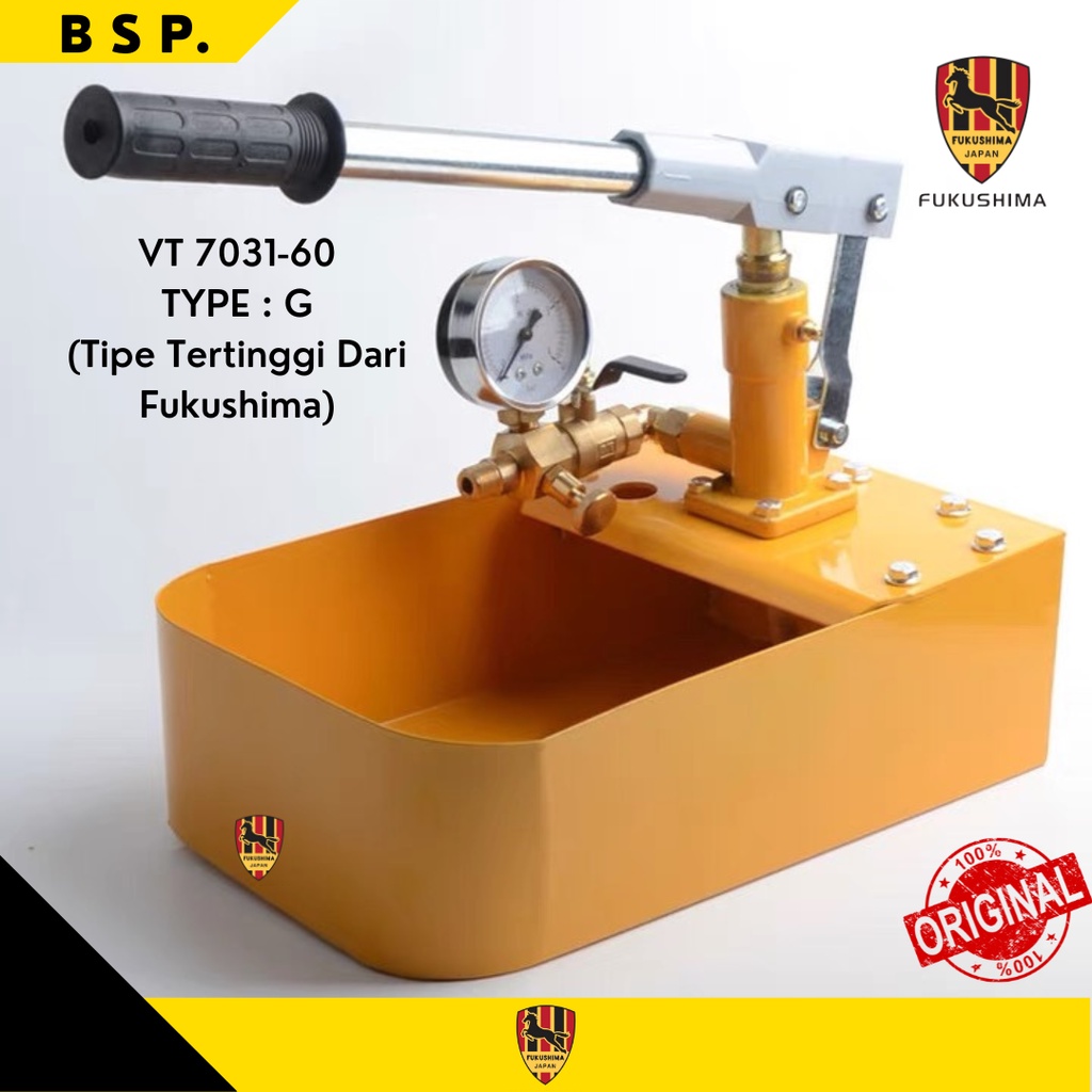 Jual Test Pump Manual 60 KG / Alat Tes Tekanan Pipa Air Maks 60 BAR ...