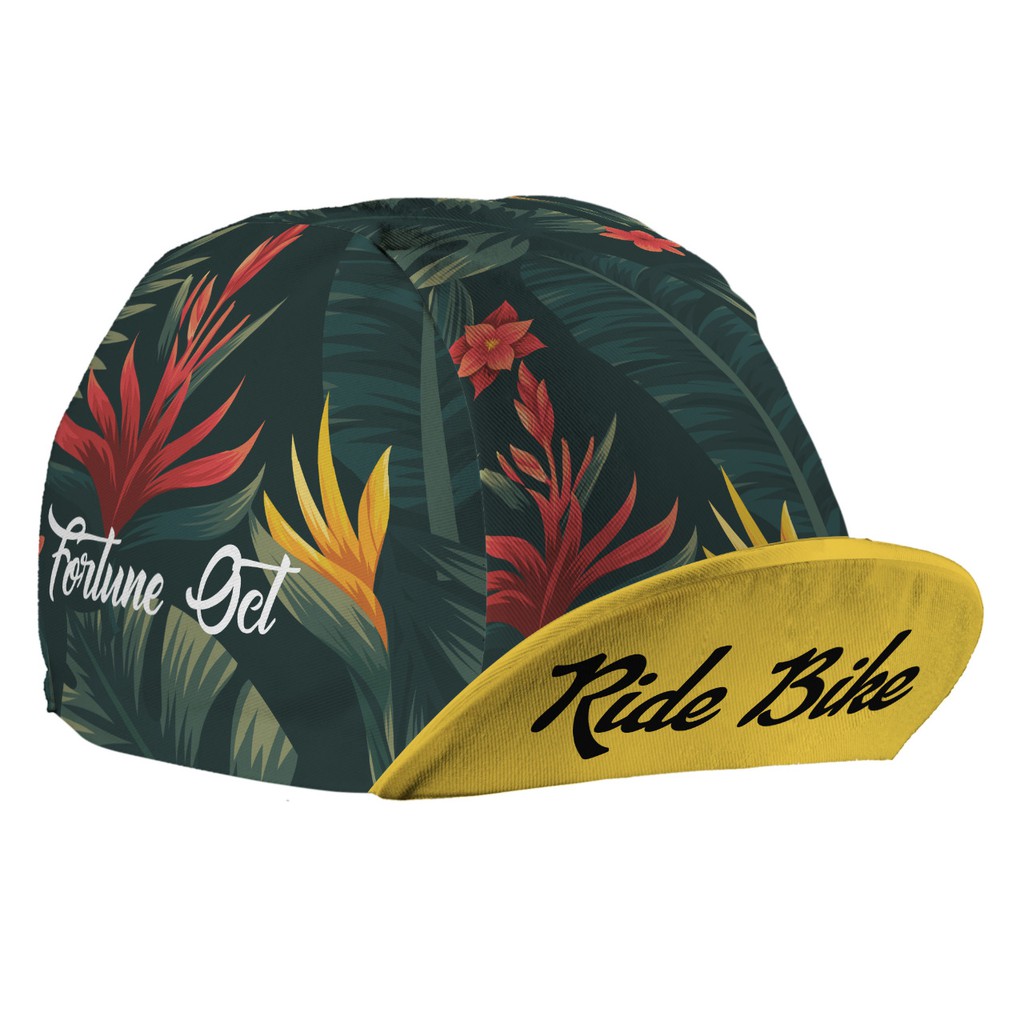 Jual Cycling Cap Tropical Kuning (Topi Sepeda) | Shopee Indonesia