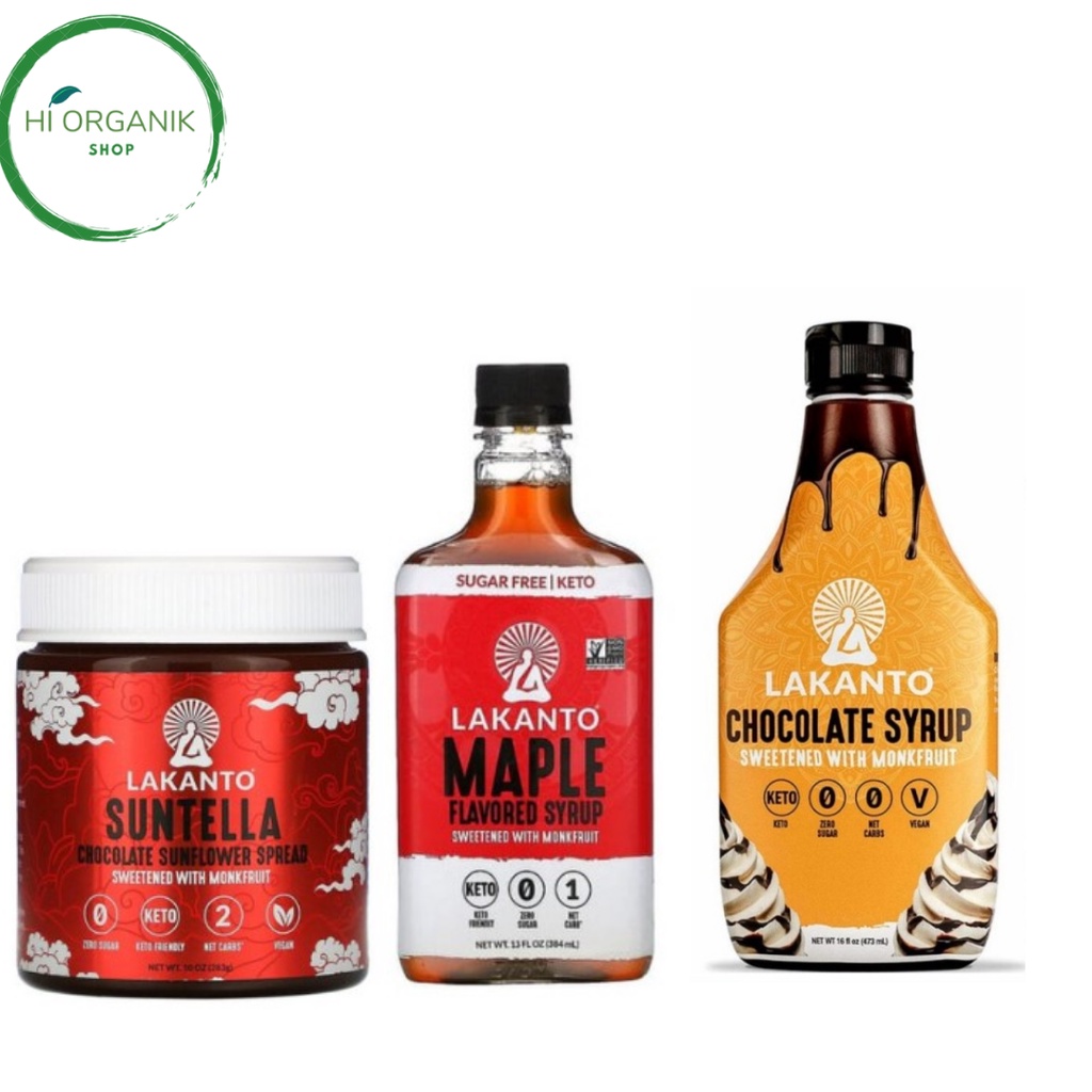 Jual Lakanto maple syrup 384 ml ; Lakanto Chocolate sunflower spread ...