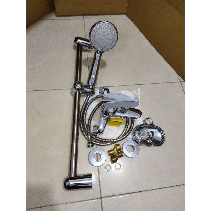 Jual Hand Shower Tiang + Keran Buthub / Keran Air Panas dingin | Shopee ...