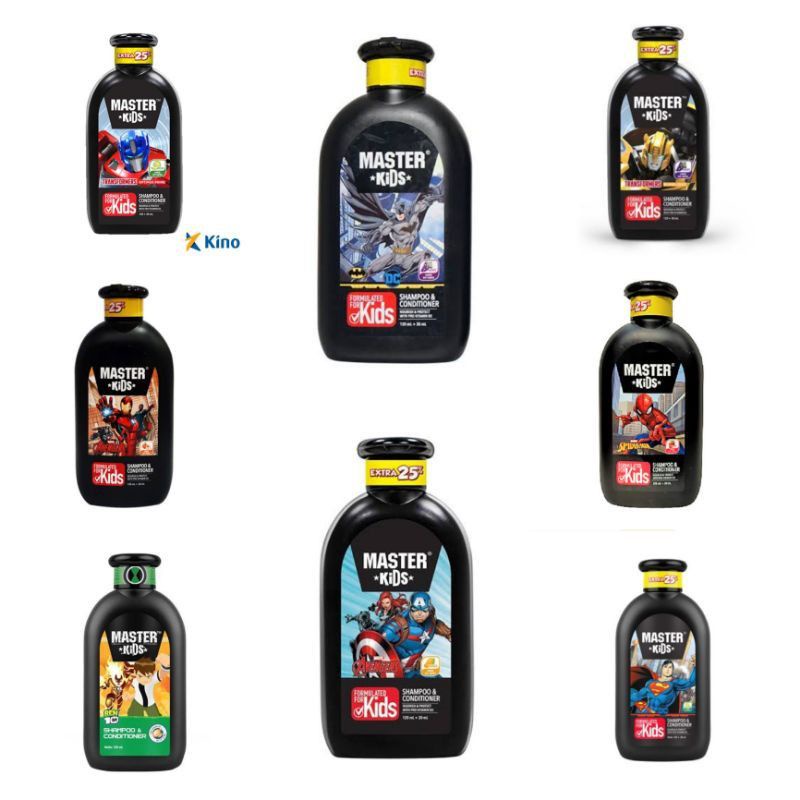 Jual MASTER KIDS SHAMPOO & CONTAINER KARAKTER SUPERHERO 150ML | Shopee ...