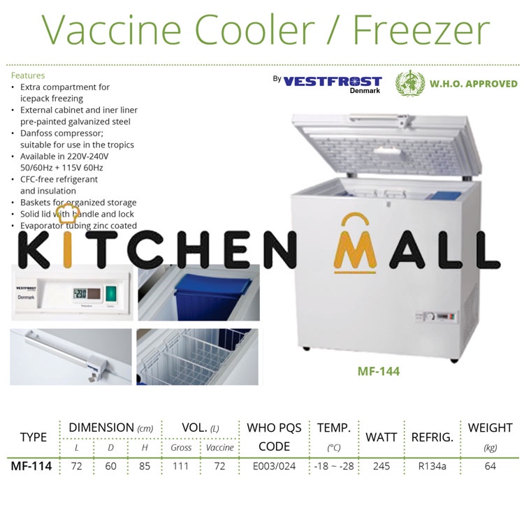 Jual GEA MF-114 VACCINE / ICE PACK FREEZER - KULKAS PENYIMPAN VAKSIN ...
