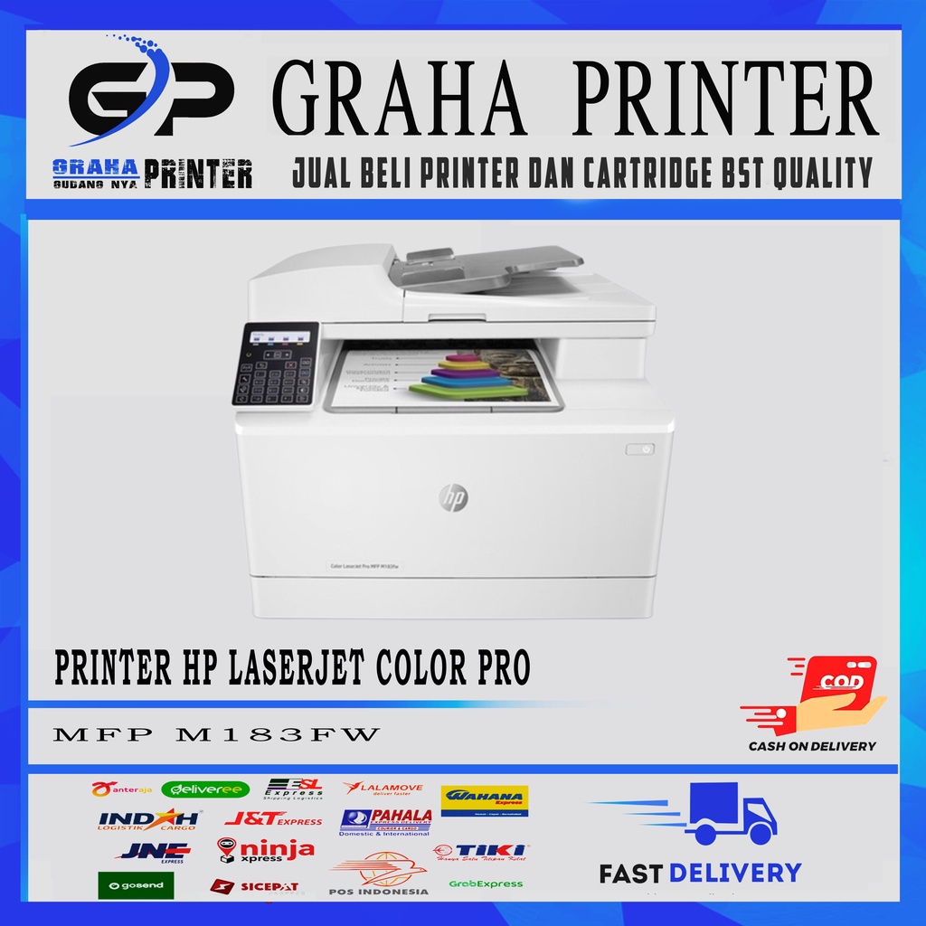 Jual Printer Color HP Laserjet MFP M183FW pro Baru | Shopee Indonesia