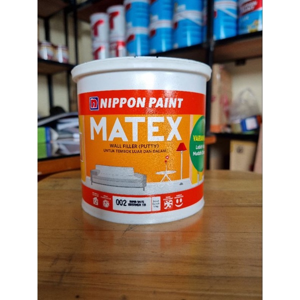 Jual Nippon paint matex wall filler putty 1kg / cat dempul plamir tembok | Shopee Indonesia