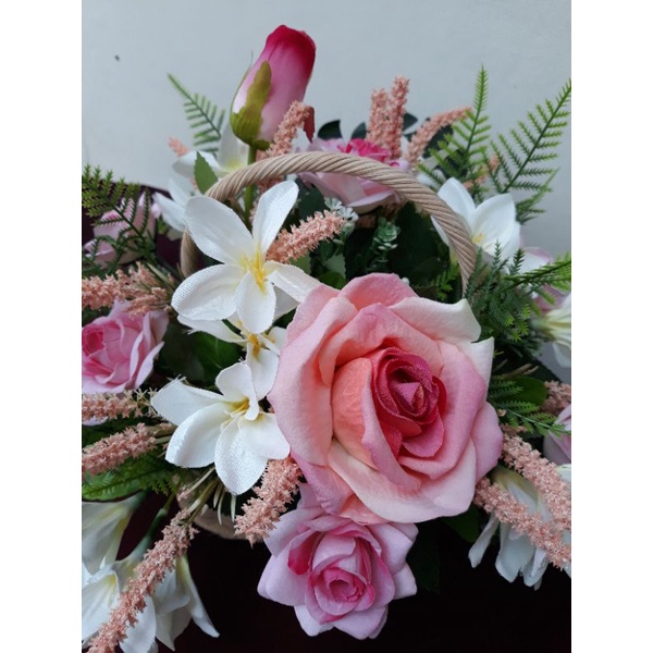 Jual rangkaian bunga artificial(keranjang bunga) | Shopee Indonesia