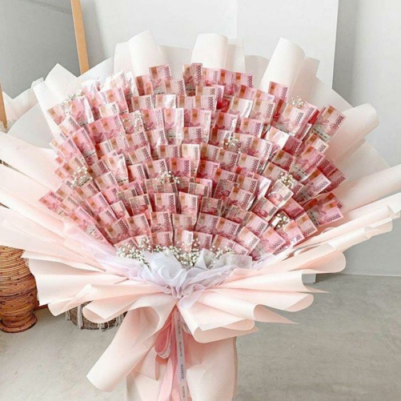 Jual Bouquet Uang | Buket Uang | Bunga Hadiah Wisuda Dll | Shopee Indonesia