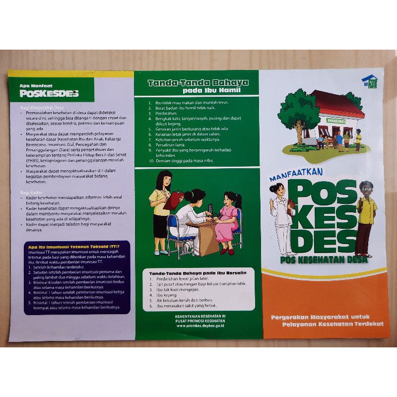 Jual Leaflet Manfaat Pos Kesehatan Desa | Shopee Indonesia