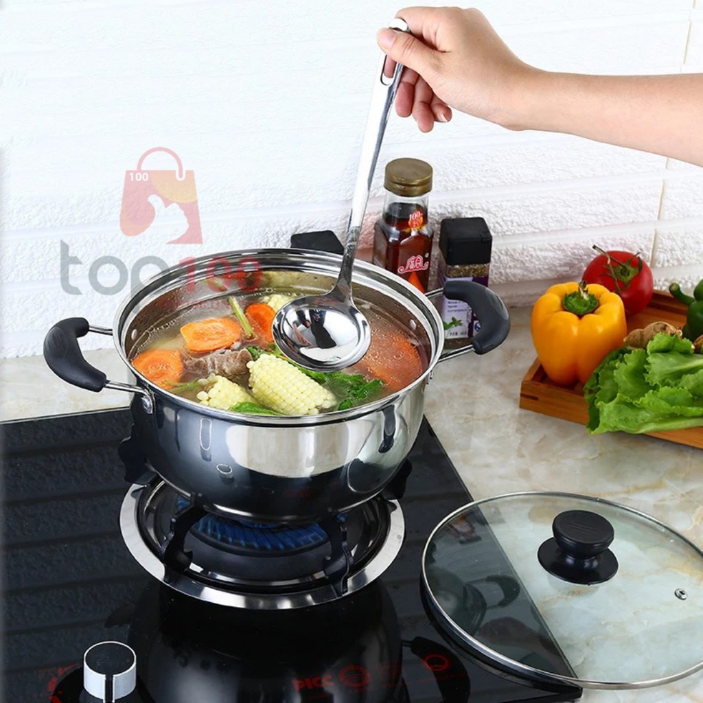 Jual Top100 - Panci Stainless Steel Tebal Panci Mie Rebus Panci Sup Sop ...
