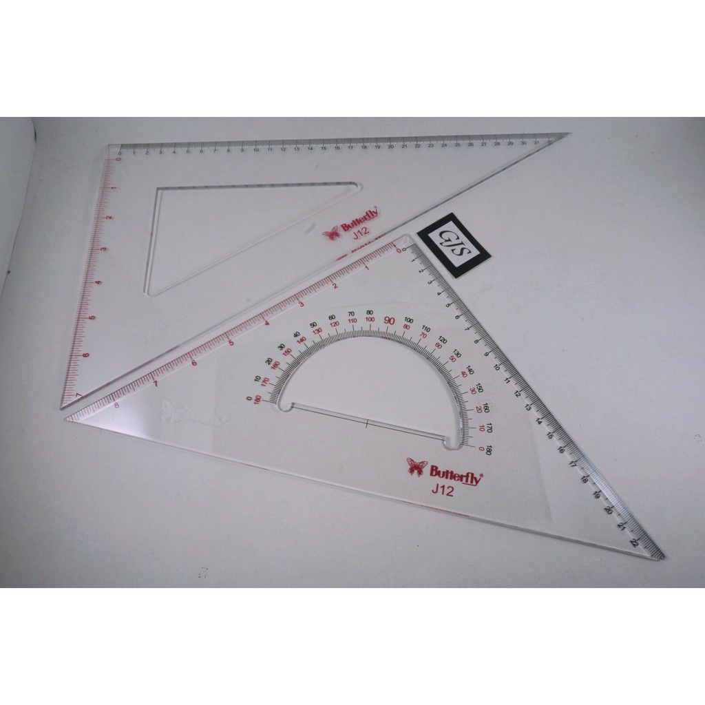 Jual Penggaris Classic Butterfly (Segitiga siku - segitiga sama sisi ...