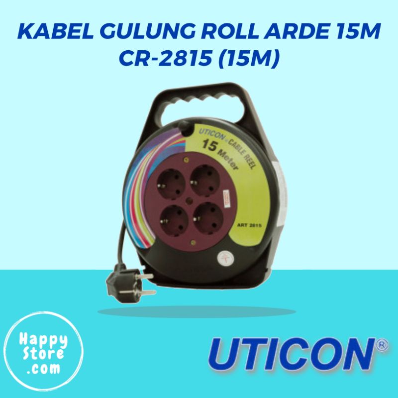 Jual UTICON | KABEL ROLL 15 METER CR-2815 | Shopee Indonesia