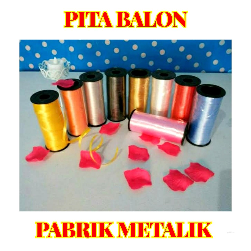 Pita Balon /Tali Balon/1 Roll 100 yard | Shopee Indonesia