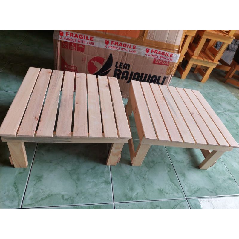Jual Meja lesehan kotak / meja angkringan / Kursi kayu kotak pendek ... Jual Meja lesehan kotak / meja angkringan / Kursi kayu kotak pendek ...