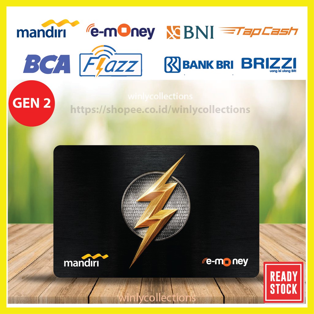 Jual Emoney Gambar SUPERHERO The Flash Logo Etoll Mandiri BCA Flazz BNI ...