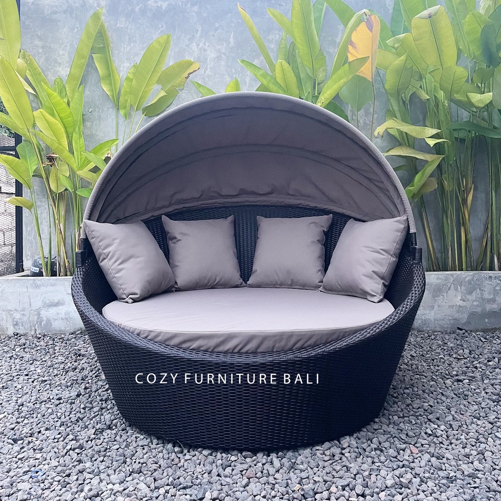 Jual RATTAN SOFA BED ROUND DAYBED POOL SUNBED - KASUR KOLAM ROTAN ...